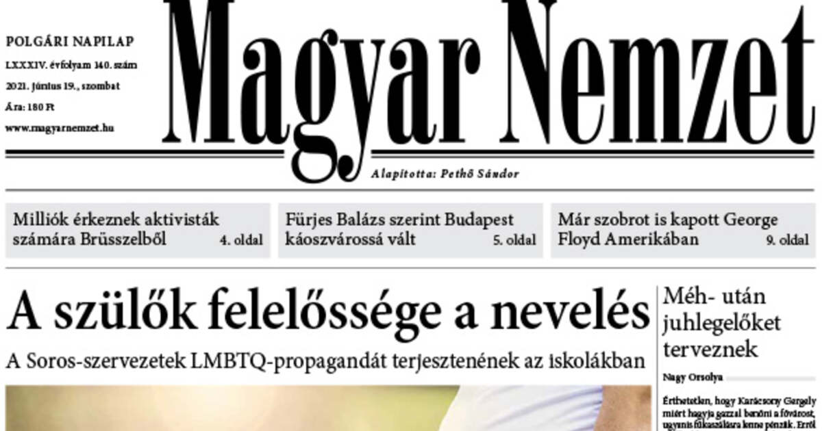 2021.06.19. - Magyar Nemzet - Napilap