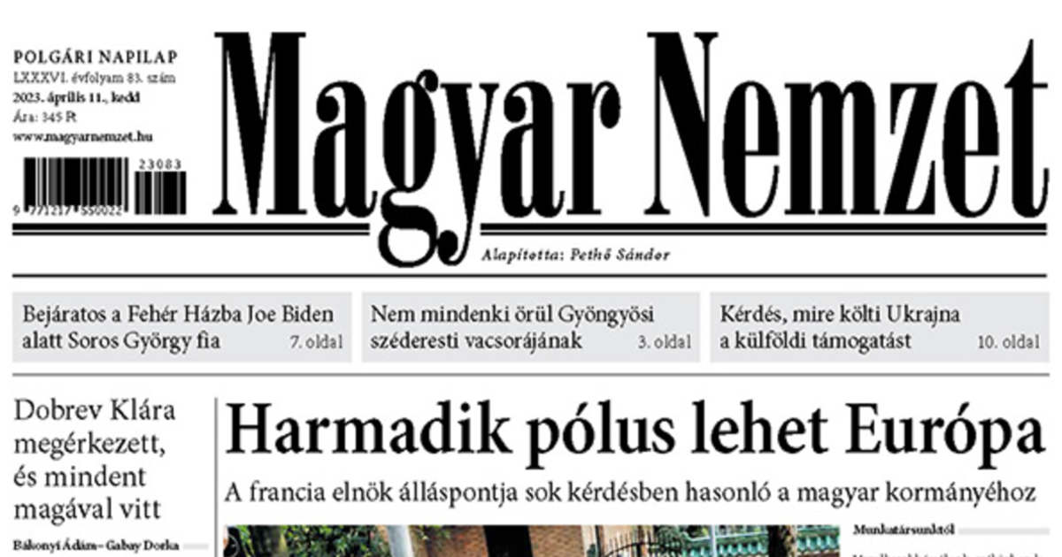 2023.04.11. - Magyar Nemzet - Napilap