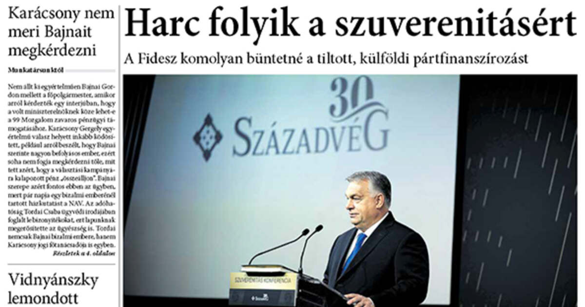 2023.11.14. - Magyar Nemzet - Napilap
