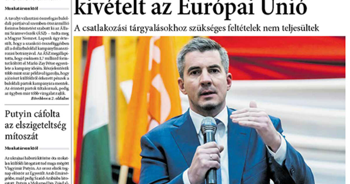 2023.12.07. - Magyar Nemzet - Napilap