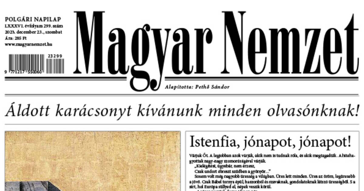 2023.12.23. - Magyar Nemzet - Napilap