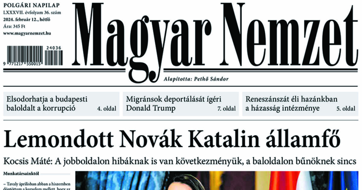 2024.02.12. - Magyar Nemzet - Napilap