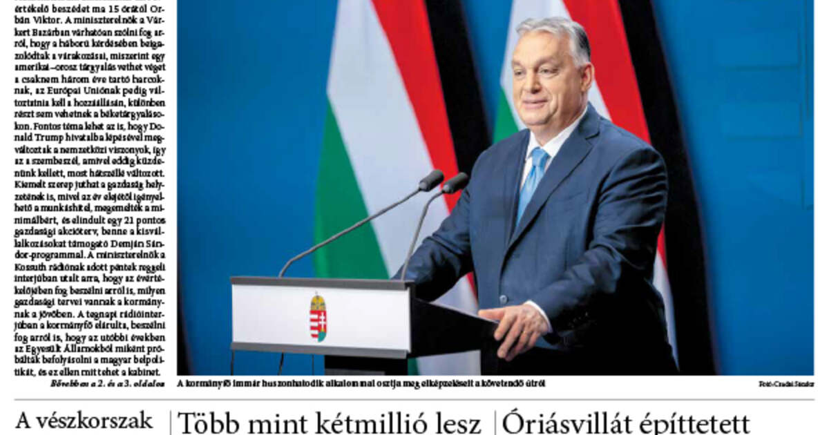 2025.02.22. - Magyar Nemzet - Napilap